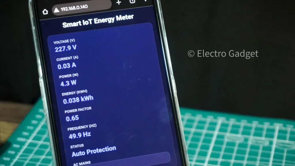IoT Smart Energy Meter Using ESP8266 With Protection System